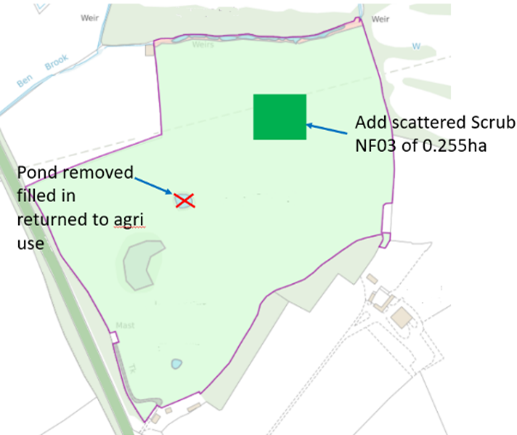 How to amend a hedge linear feature and make a land cover change ...