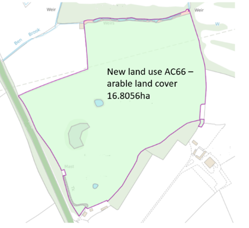 How to amend a hedge linear feature and make a land cover change ...