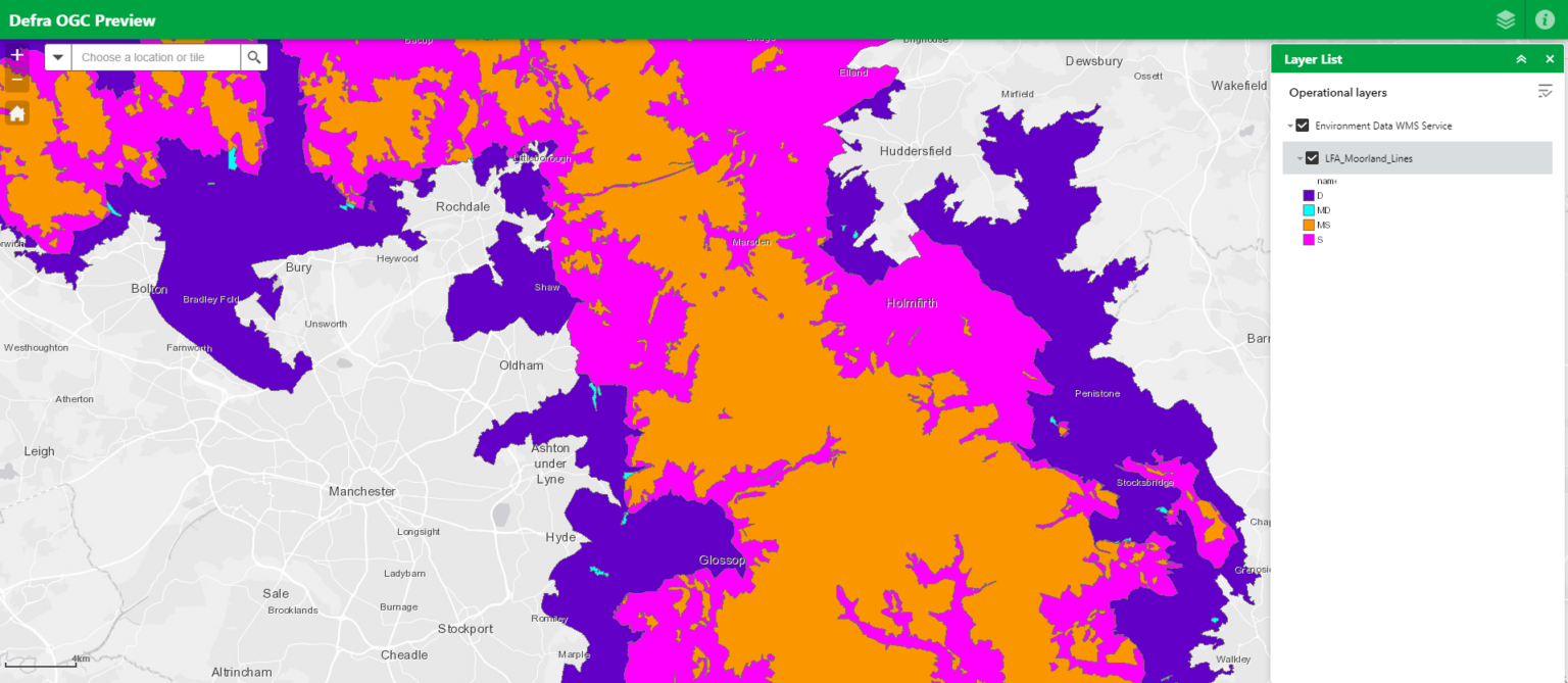 Publication of land data products and data sharing – Rural payments